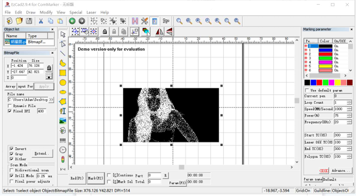 B4 Parameters for marking a photo – ComMarker Support