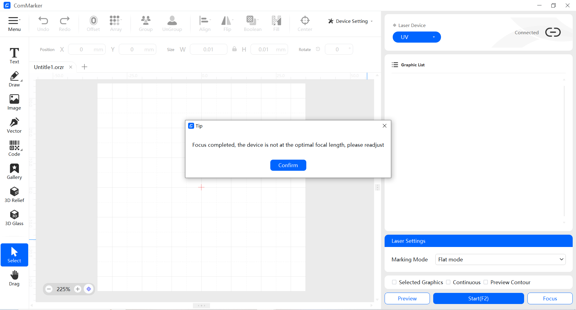 Troubleshooting “Focus Readjust Needed” in ComMarker Studio – ComMarker ...