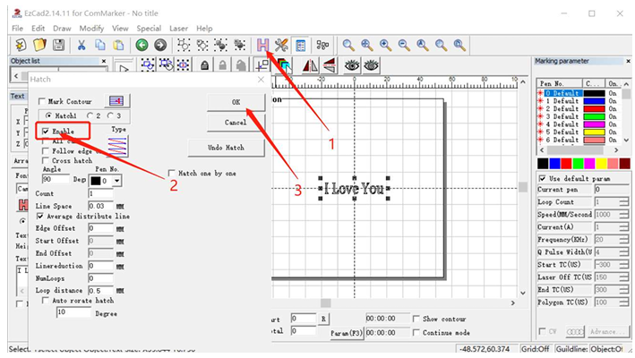 B4 MOPA Text and Graphics Marking with Ezcad – ComMarker Support