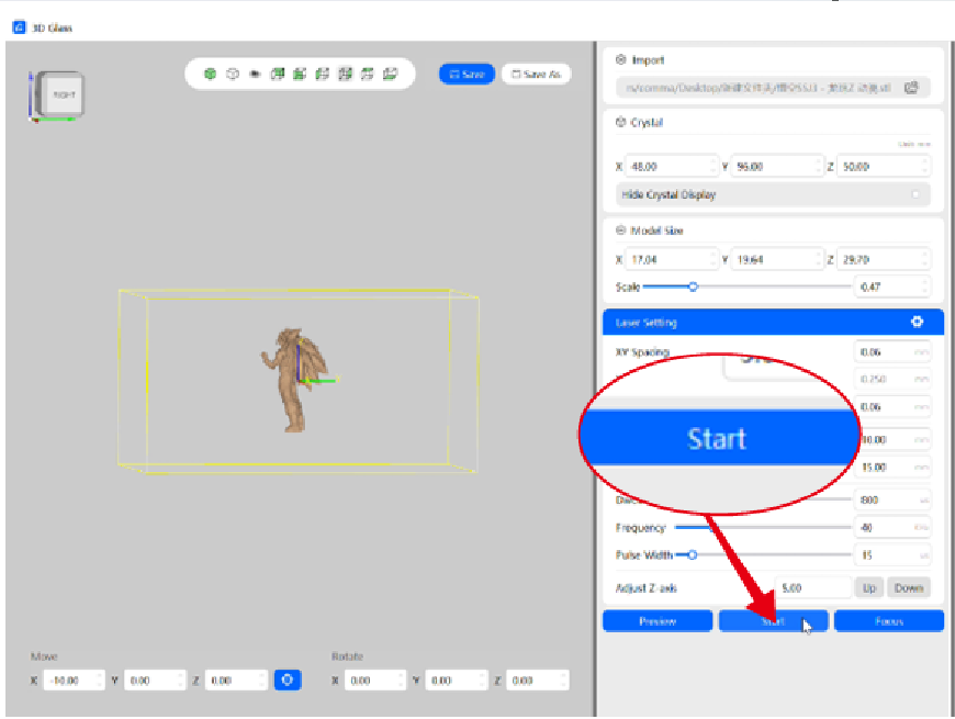 How to Perform 3D Inner Engraving – ComMarker Support